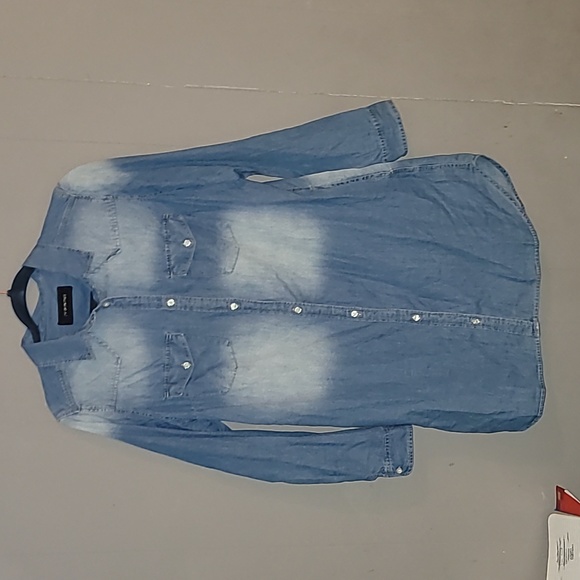 Jw Signature | Dresses | Nwot X Denim Shirt Dress By Jw Signature ...